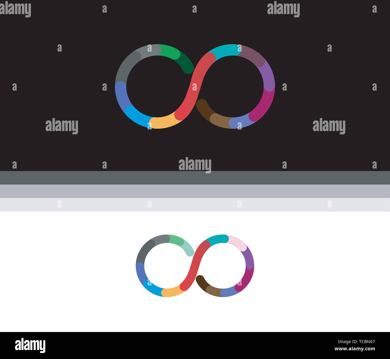 Creative Infinity Symbol Logo Symbol Vector Design Illustration Stock ...