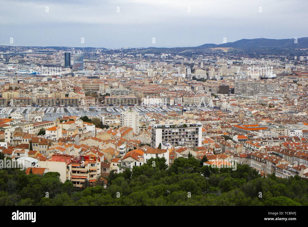 Birds eye view marseille france hi-res stock photography and images - Alamy