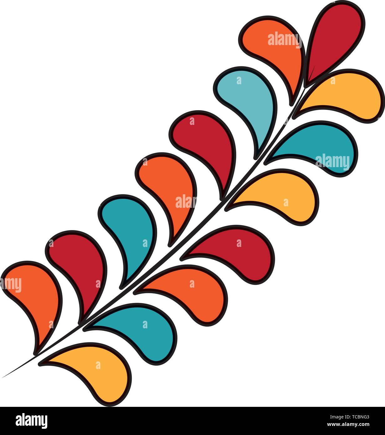 beautiful flower decorative icon vector illustration Stock Vector Image ...