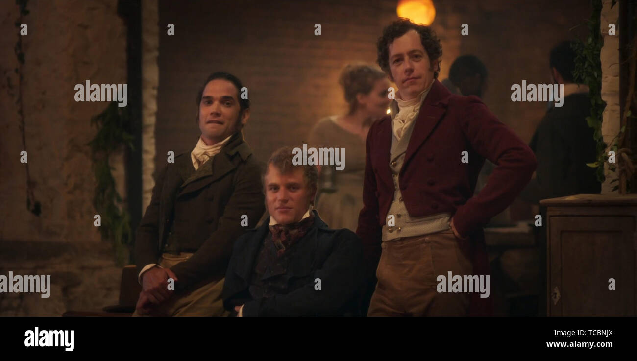 London.UK. Reece Ritchie, Johnny Flynn and Matthew Steer in ©BBC TV ...