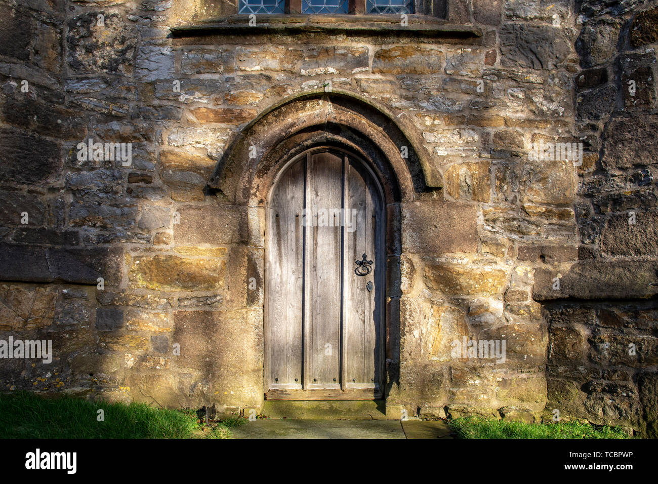 The picturesque village of Downham, Lancashire, in the evening sunshine ...