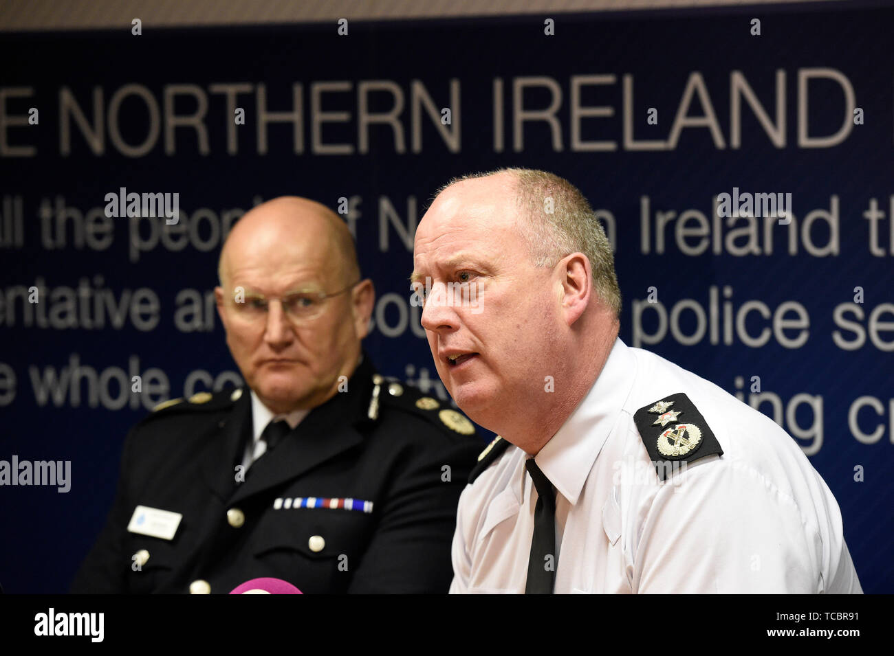 Durham Constabulary's chief constable Mike Barton (left) and Police ...