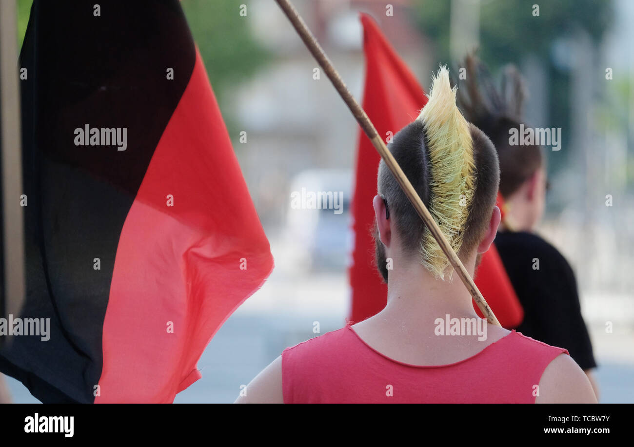 Mohawk flag hi-res stock photography and images - Alamy