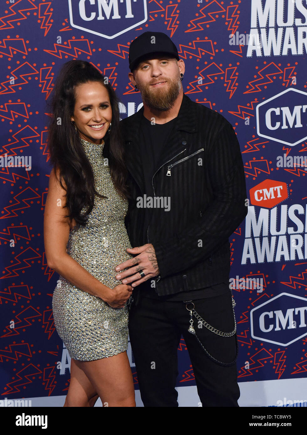 NASHVILLE, TENNESSEE - JUNE 05: Brantley Gilbert, Amber Cochran attend ...