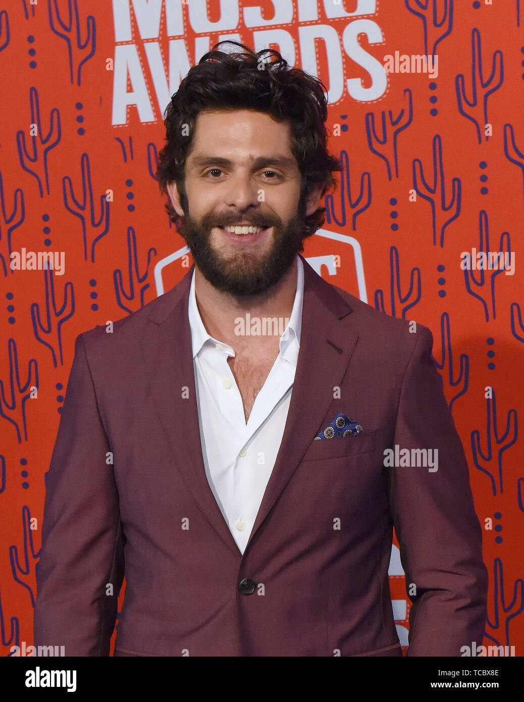 NASHVILLE, TENNESSEE - JUNE 05: Thomas Rhett attends the 2019 CMT Music ...
