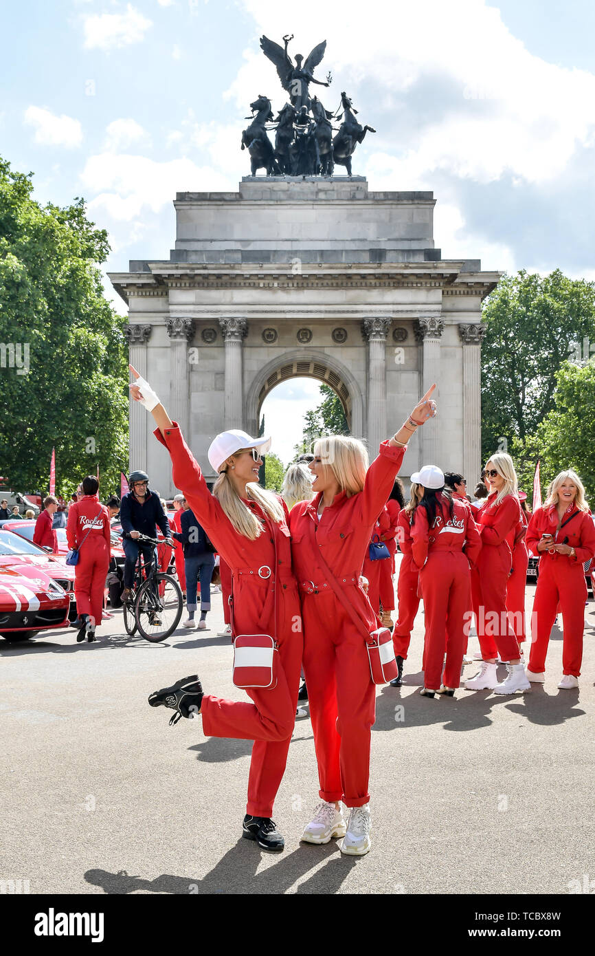 London, UK. 06th June, 2019. Paris Hilton and Caroline Stanbury attend ...