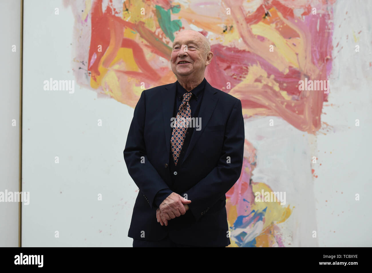 Munich, Germany. 06th June, 2019. The artist Georg Baselitz stands in ...
