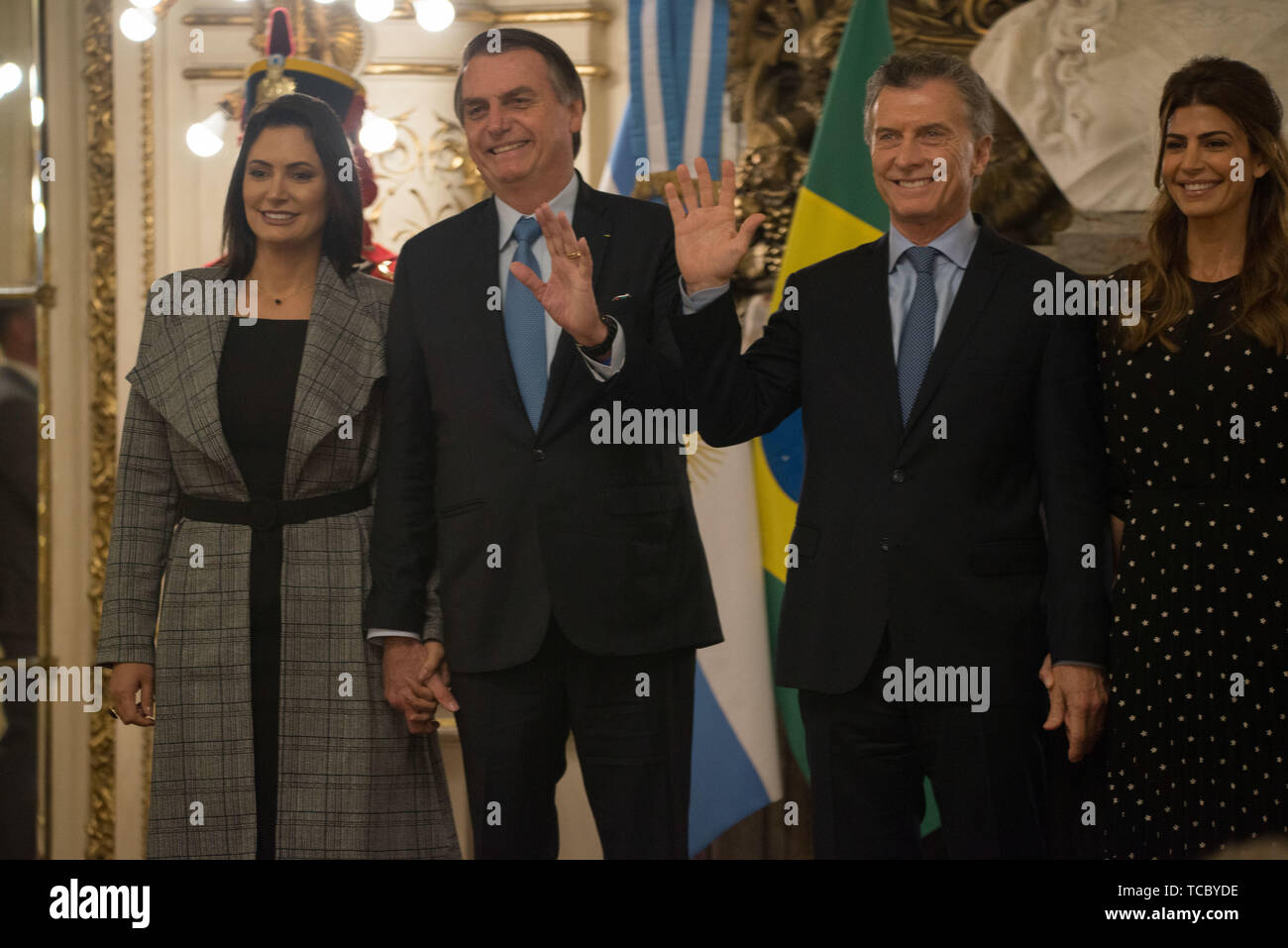 Buenos Aires, Argentina. 06th June, 2019. Brazilian President Jair ...