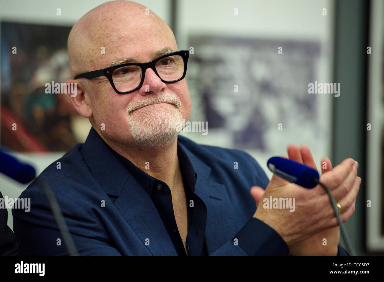 Berlin, Germany. 06th June, 2019. George Holz, photographer, speaks ...