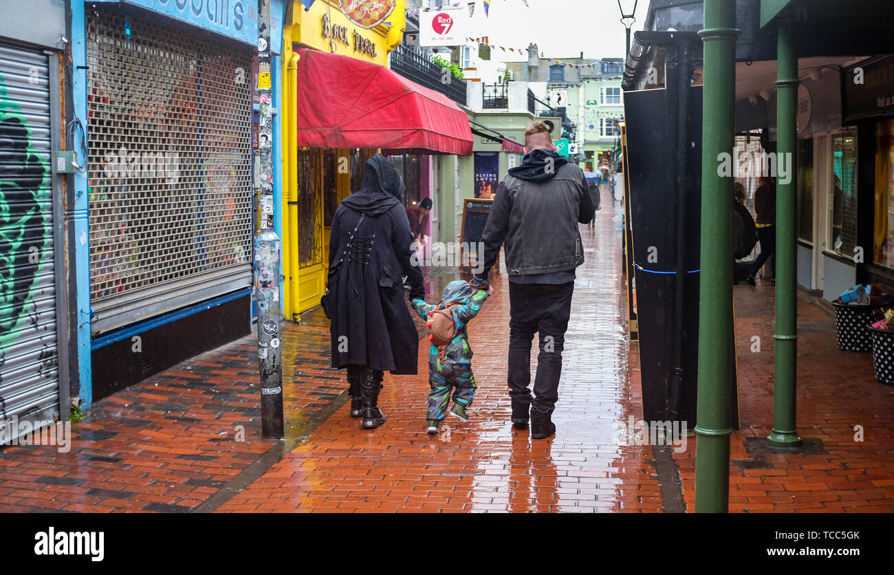Brighton UK 7th June 2019 - Heavy rain in Brighton today as Storm ...