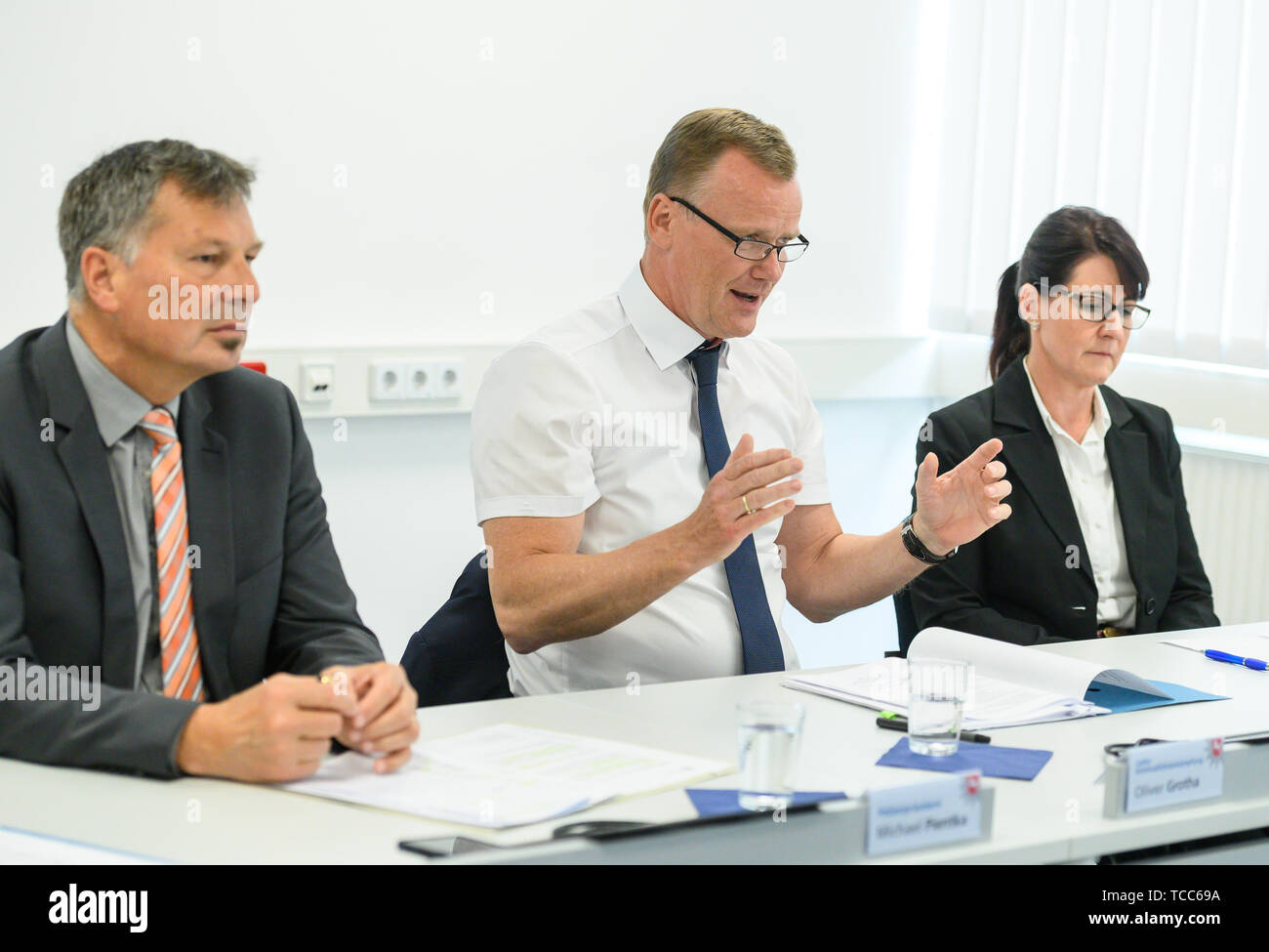 Brunswick, Germany. 07th June, 2019. Oliver Grotha (M), Head of Crime ...