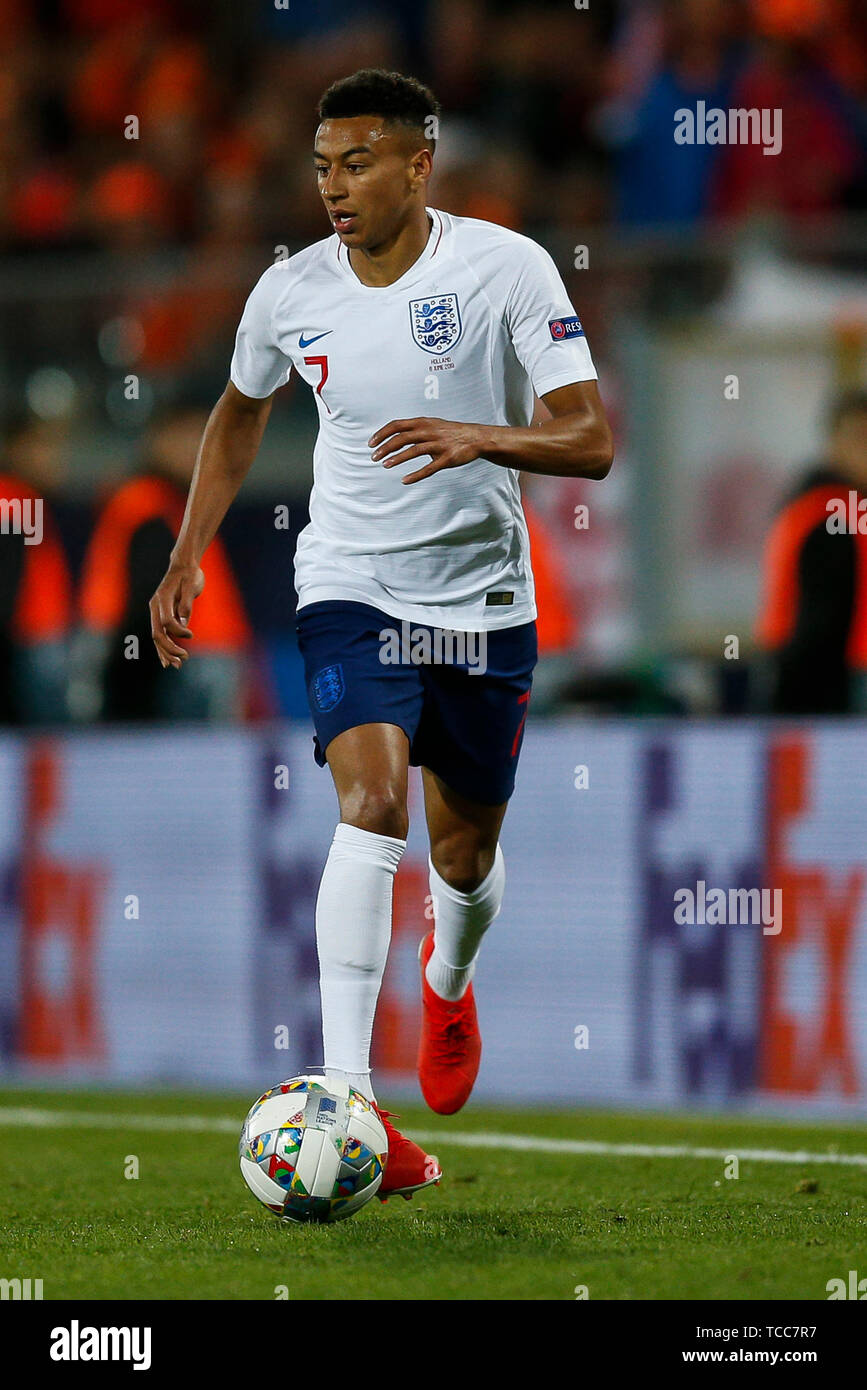 Guimaraes, Portugal. 06th June, 2019. Jesse Lingard of England during ...