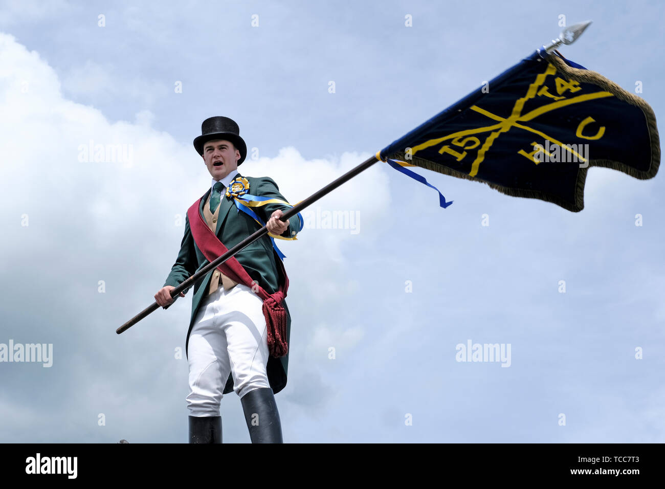 HAWICK, St Leonards, UK. 07.Jun.2019. Hawick Common Riding 2019 ...