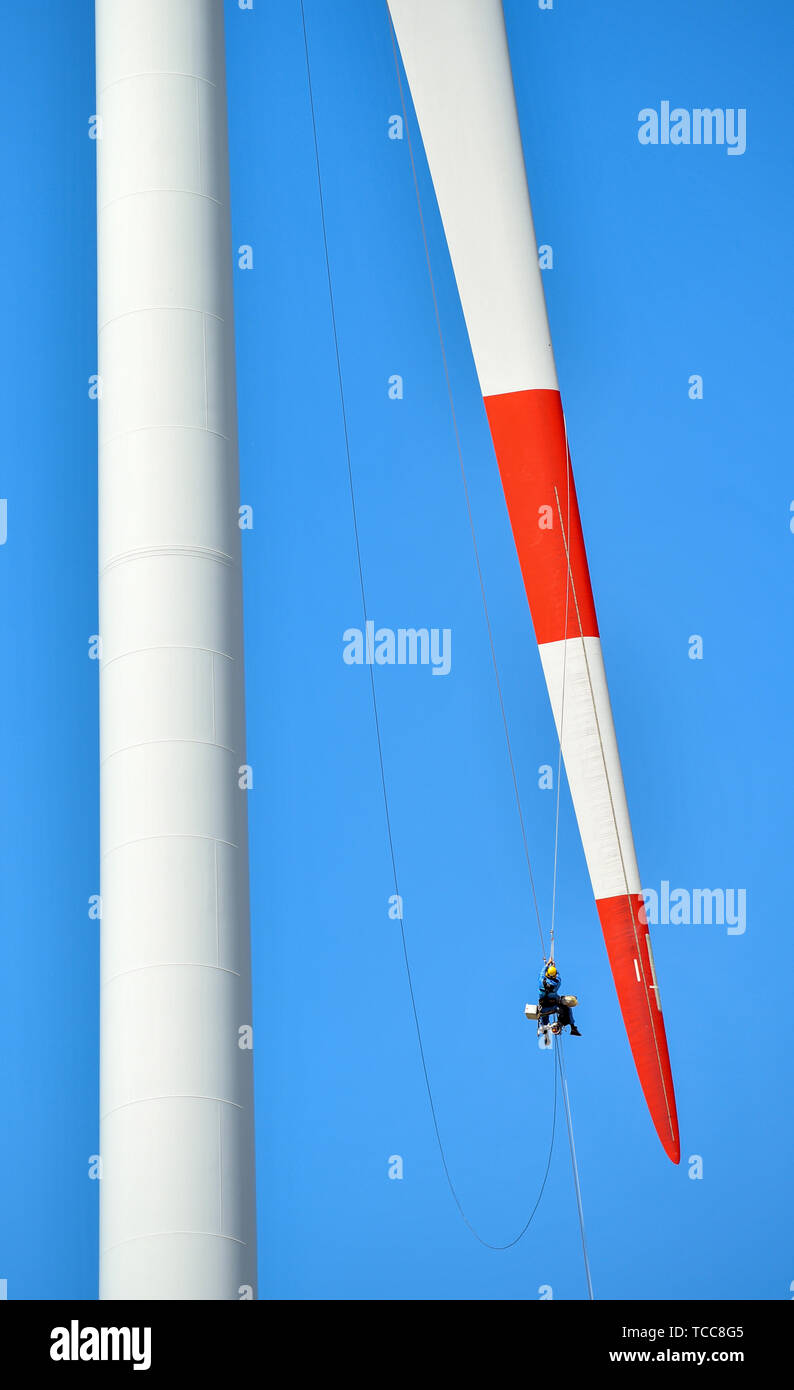 Wind turbine blade tip hi-res stock photography and images - Alamy