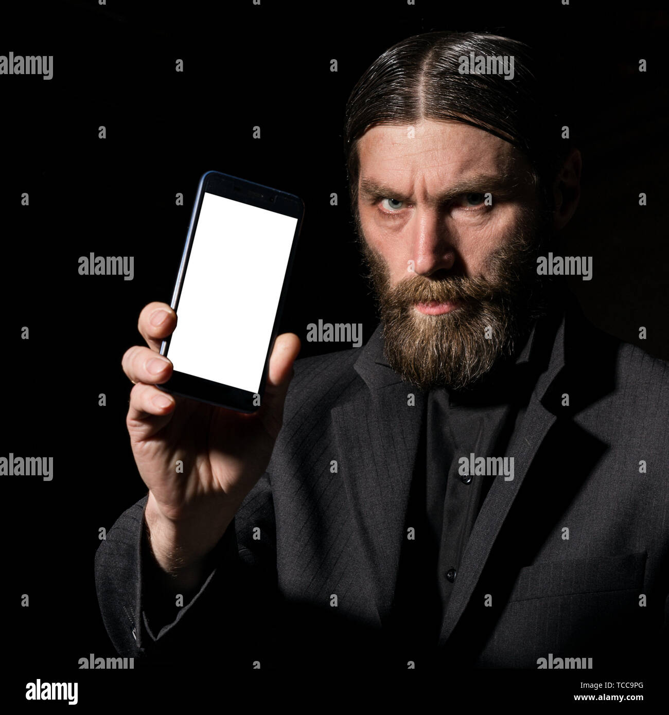 Monk on smartphone hi-res stock photography and images - Alamy