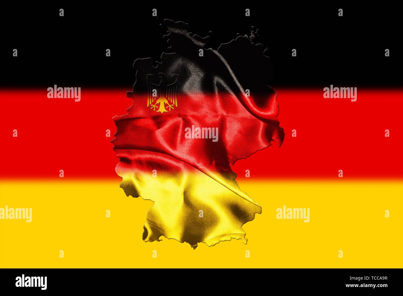 Germany german flag map hi-res stock photography and images - Alamy