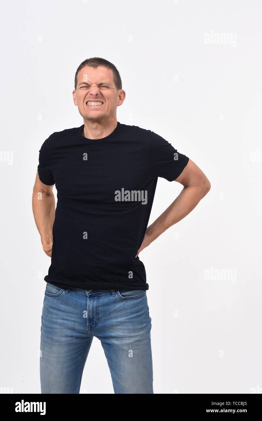 One arm behind back hi-res stock photography and images - Alamy