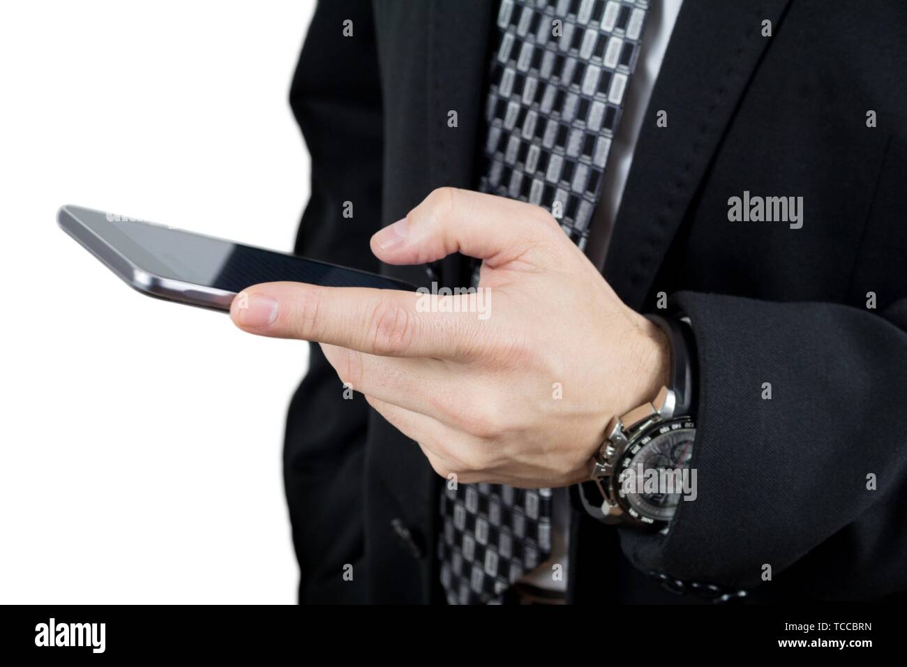 Hand man typing hi-res stock photography and images - Alamy