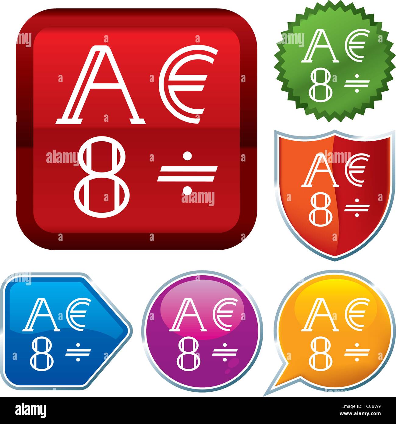 Font icons Stock Vector Images - Alamy