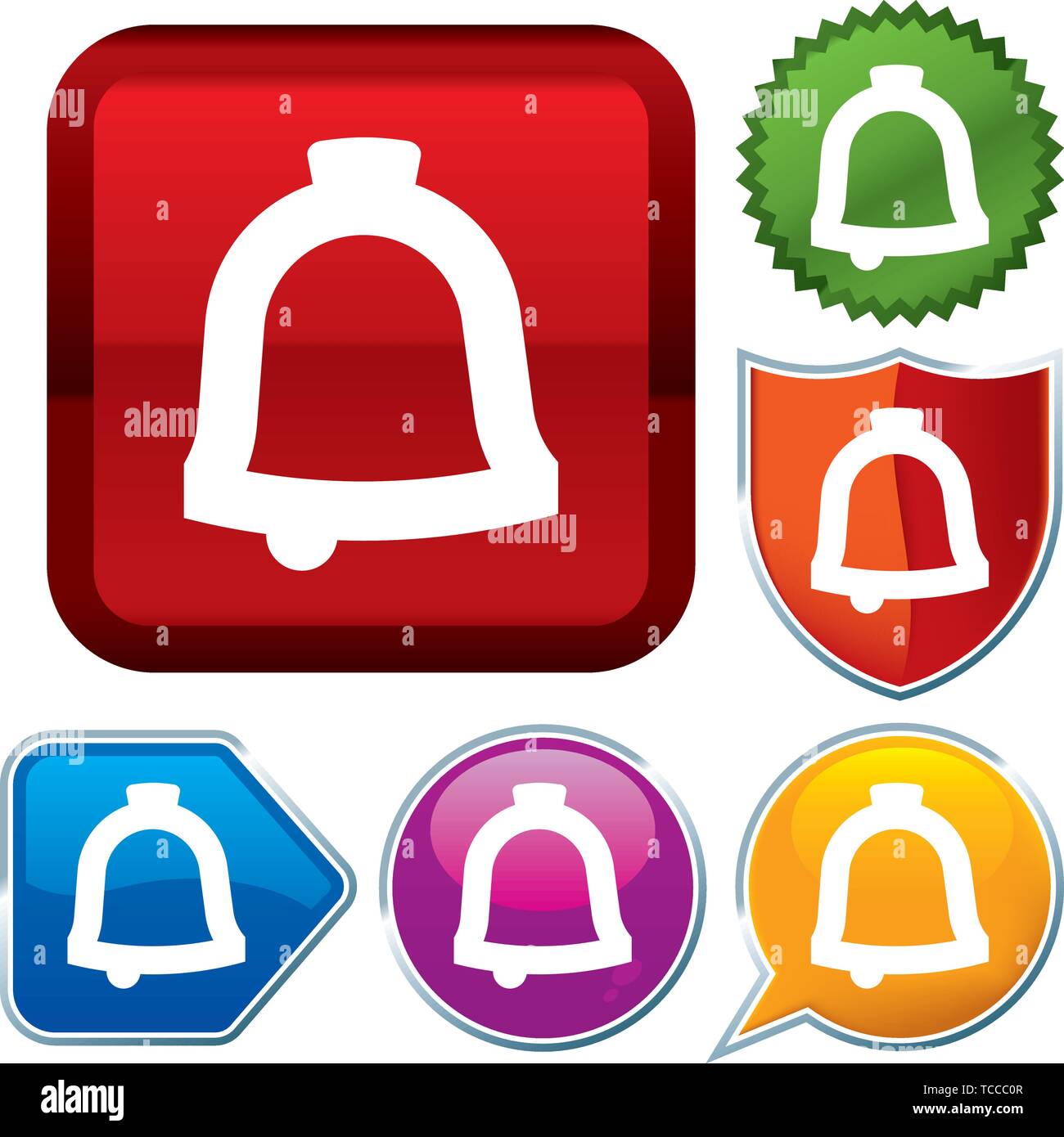 Bell icons hi-res stock photography and images - Alamy