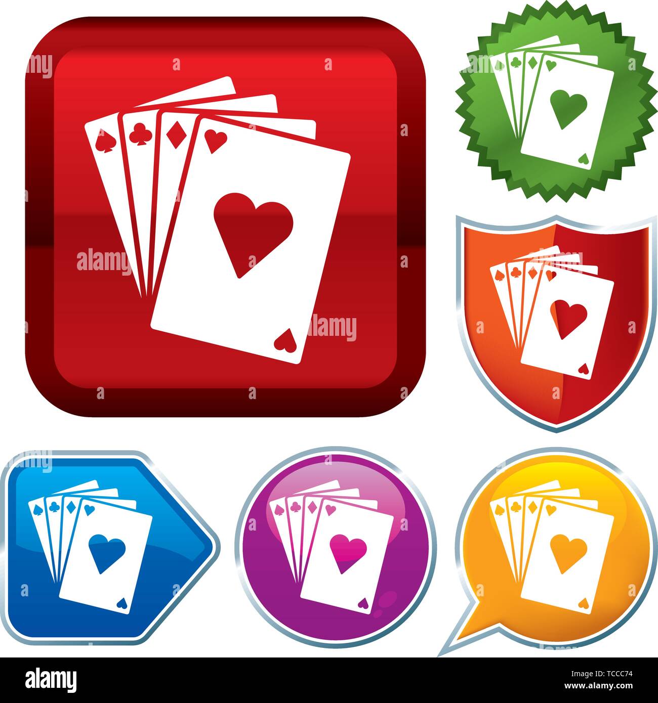 Poker icons hi-res stock photography and images - Alamy
