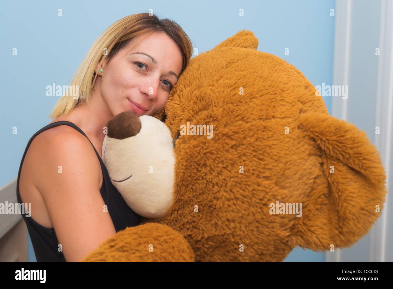 Woman teddy bear hi-res stock photography and images - Alamy