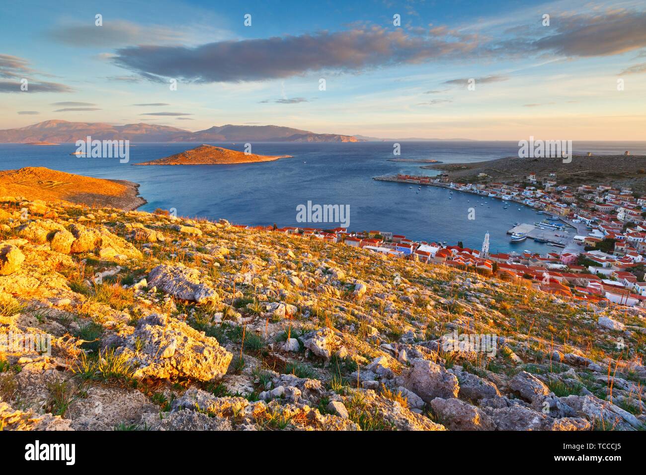 Greece halki village High Resolution Stock Photography and Images - Alamy