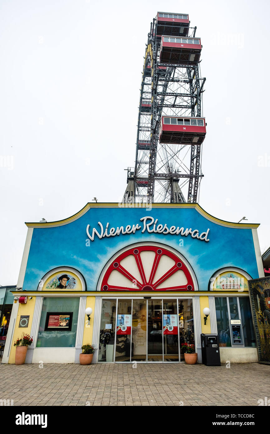 Wiener Riesenrad - The Viennese Giant Ferris Wheel in Prater Park in ...