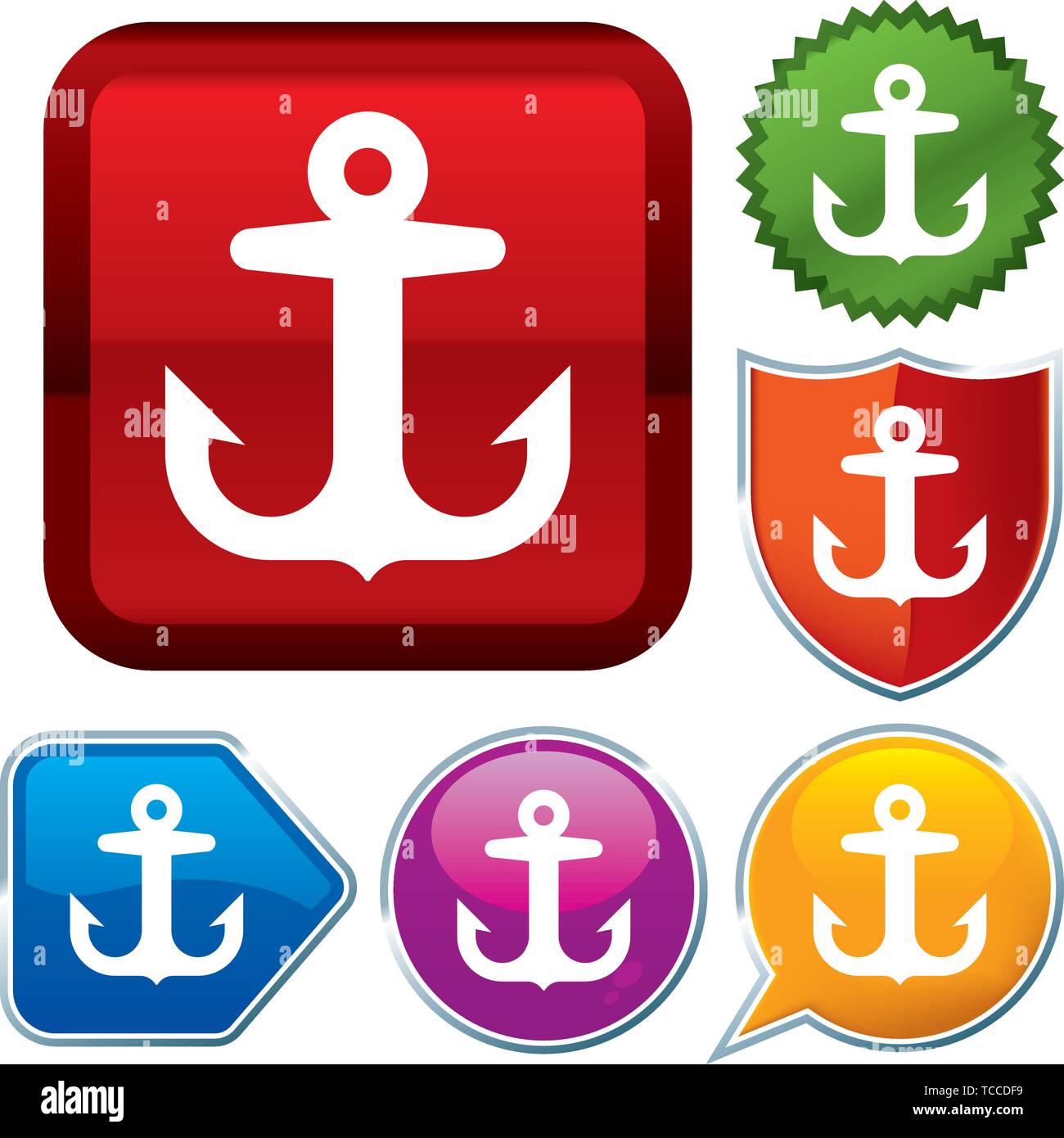 Anchor shape Stock Vector Images - Alamy