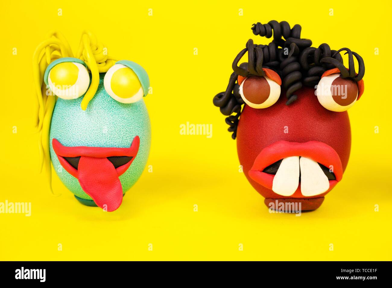 Plasticine characters hi-res stock photography and images - Alamy