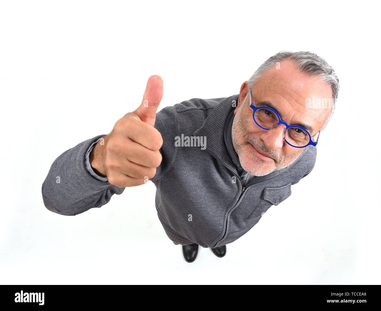 Man showing the middle finger Cut Out Stock Images & Pictures - Alamy