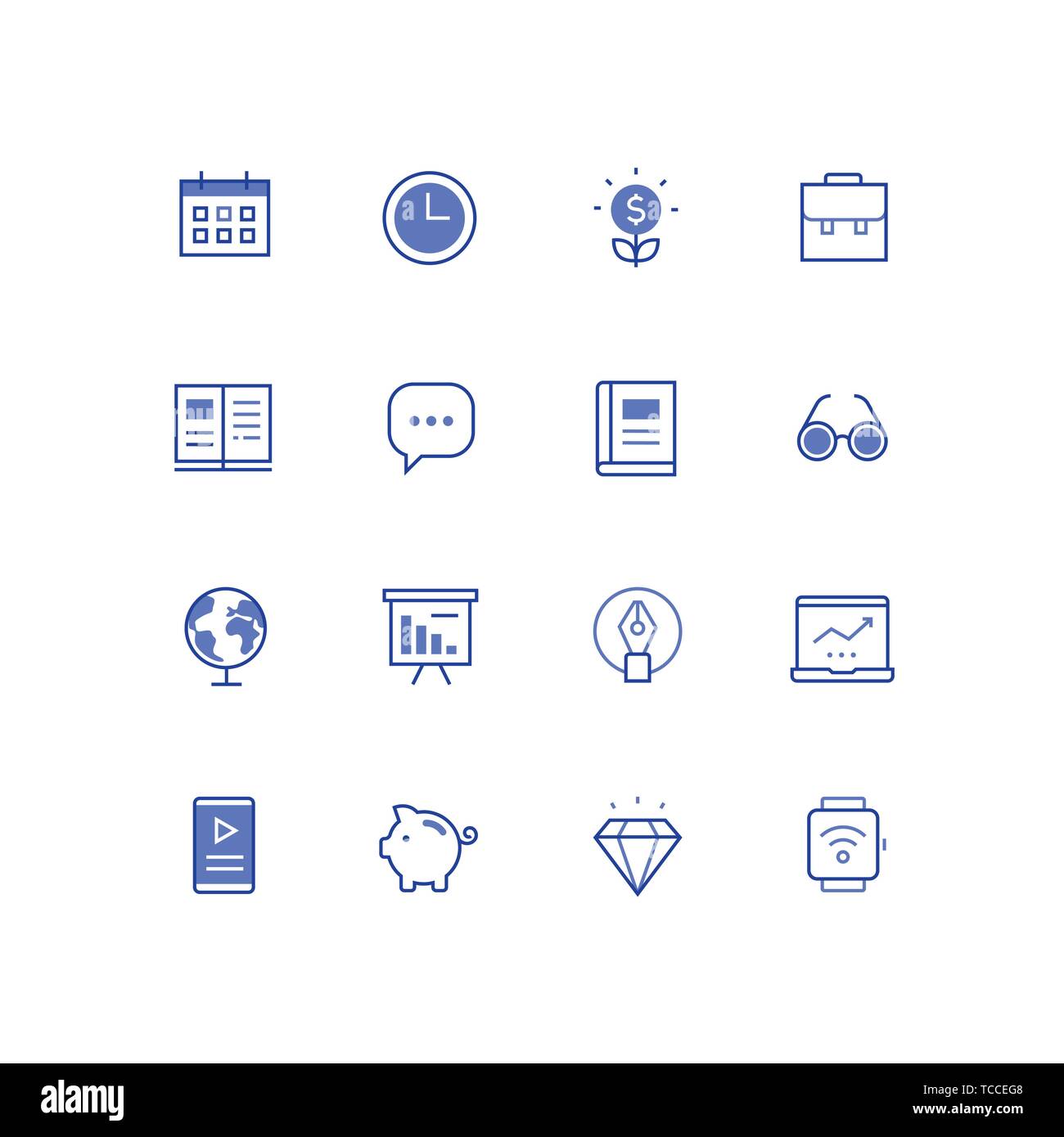 Time management book icon Stock Vector Images - Alamy