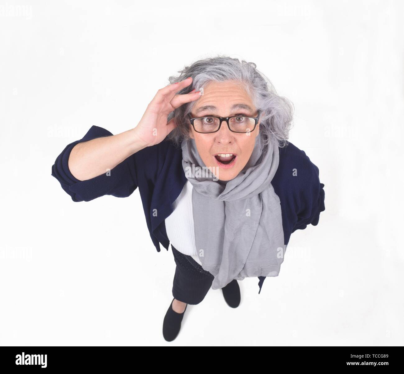 Old woman hand forget portrait hi-res stock photography and images - Alamy