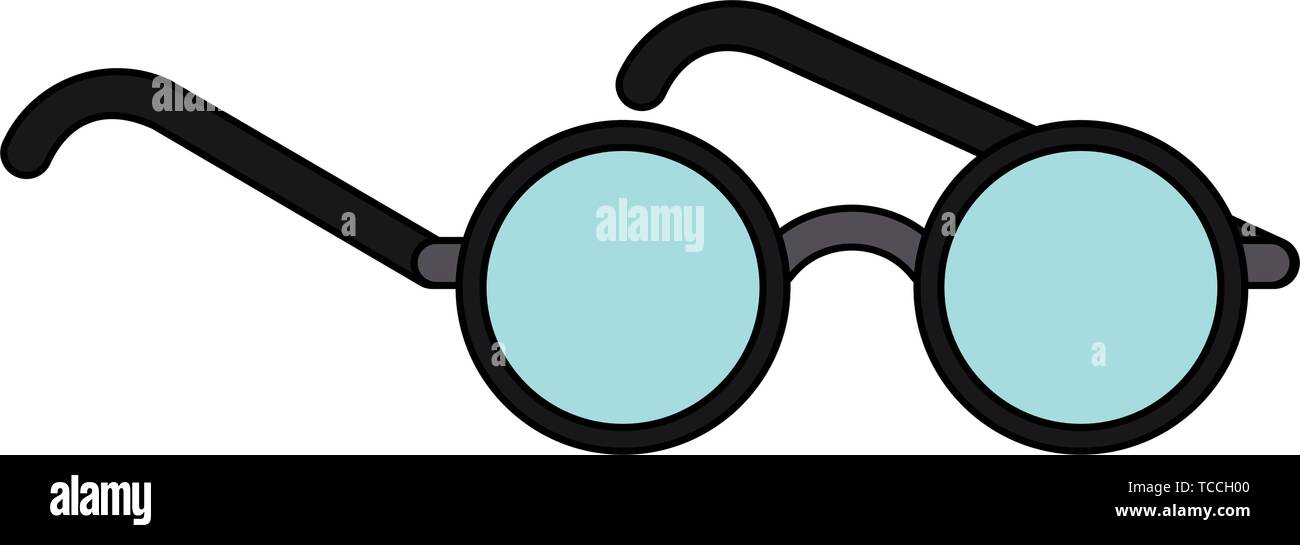 Glasses with round frame isolated Stock Vector Image & Art - Alamy