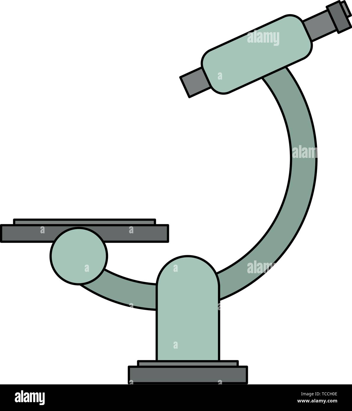 Microscope scientific tool isolated symbol Stock Vector Image & Art - Alamy