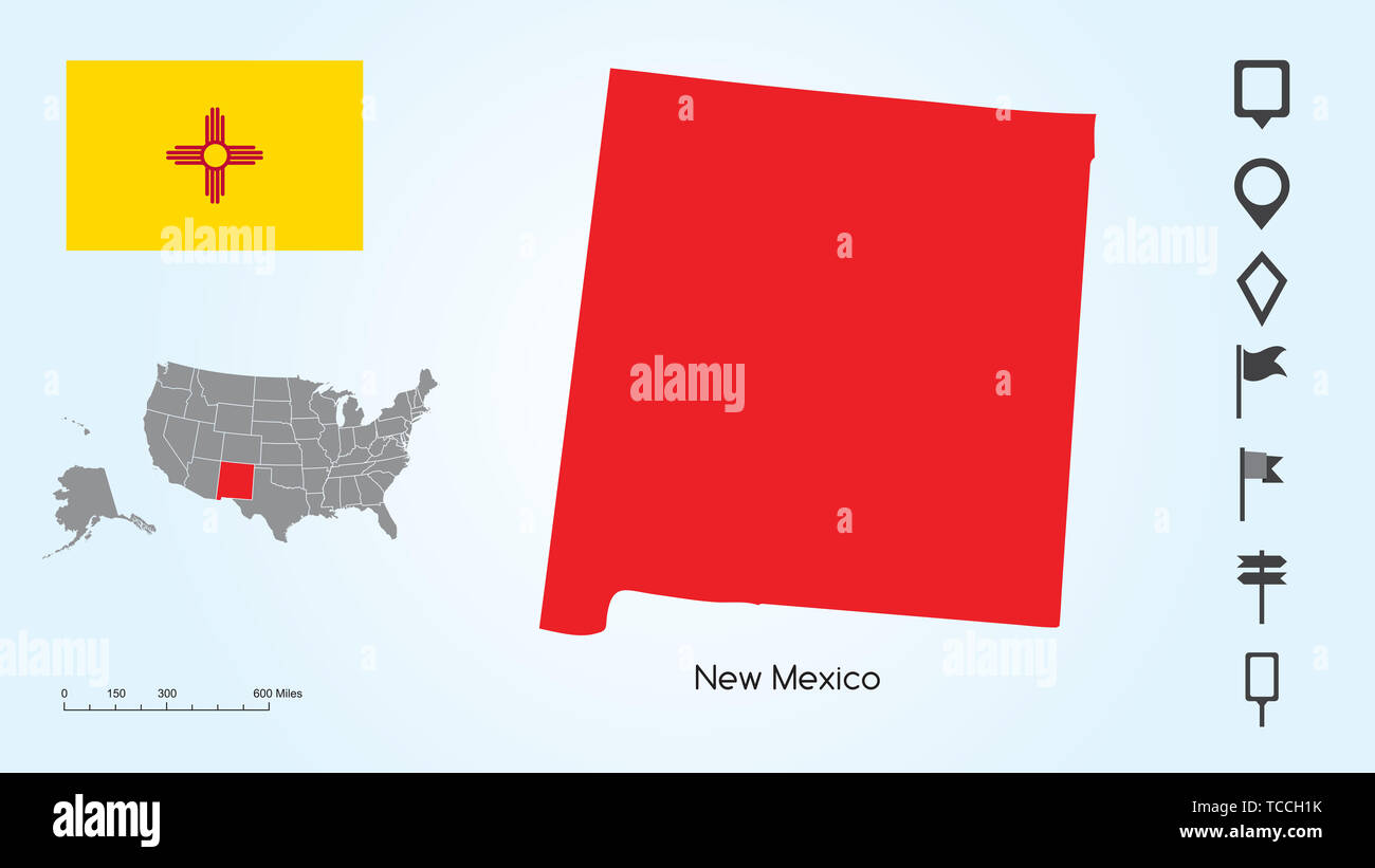 Mexico white silhouette map hi-res stock photography and images - Alamy