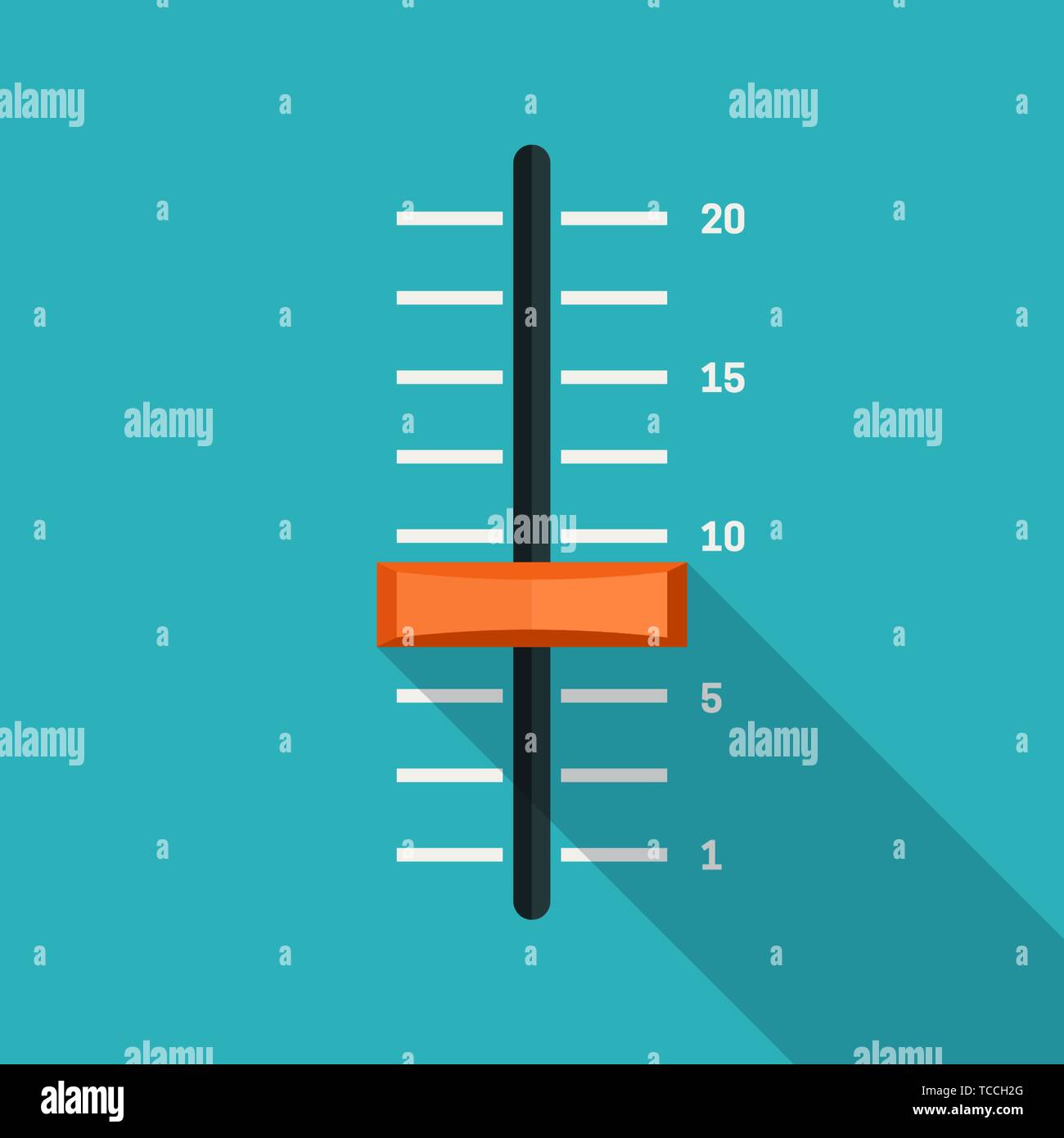 Volume level slider Stock Vector Images - Alamy