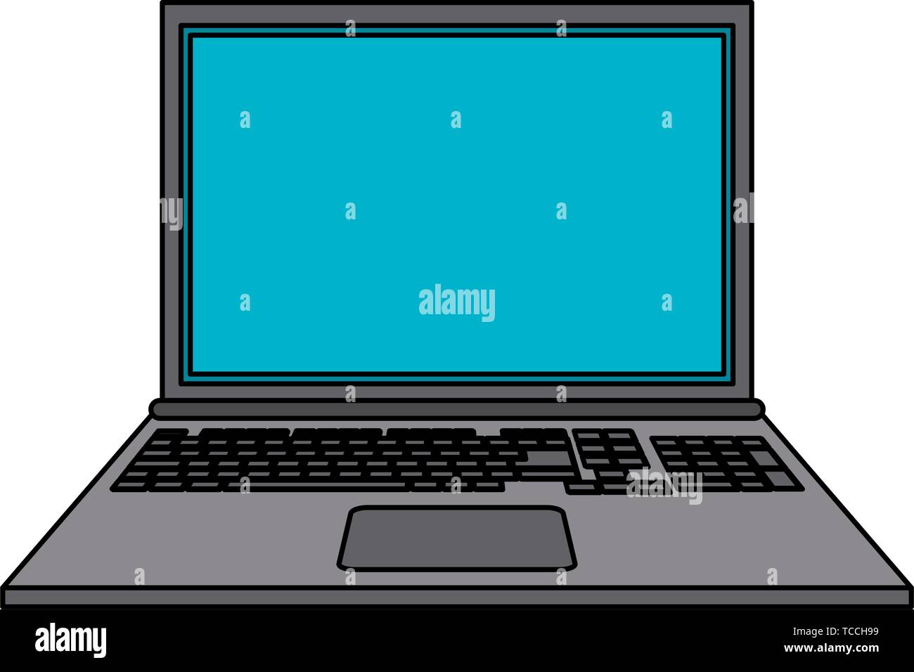 Computer laptop technology isolated symbol Stock Vector Image & Art - Alamy