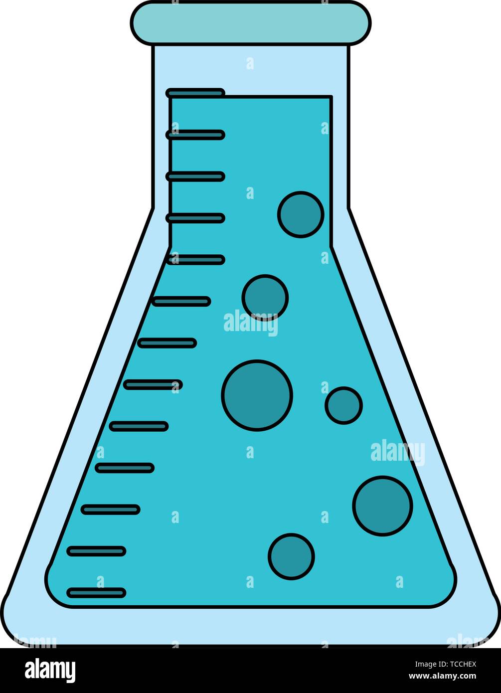 chemistry flask laboratory symbol isolated Stock Vector Image & Art - Alamy