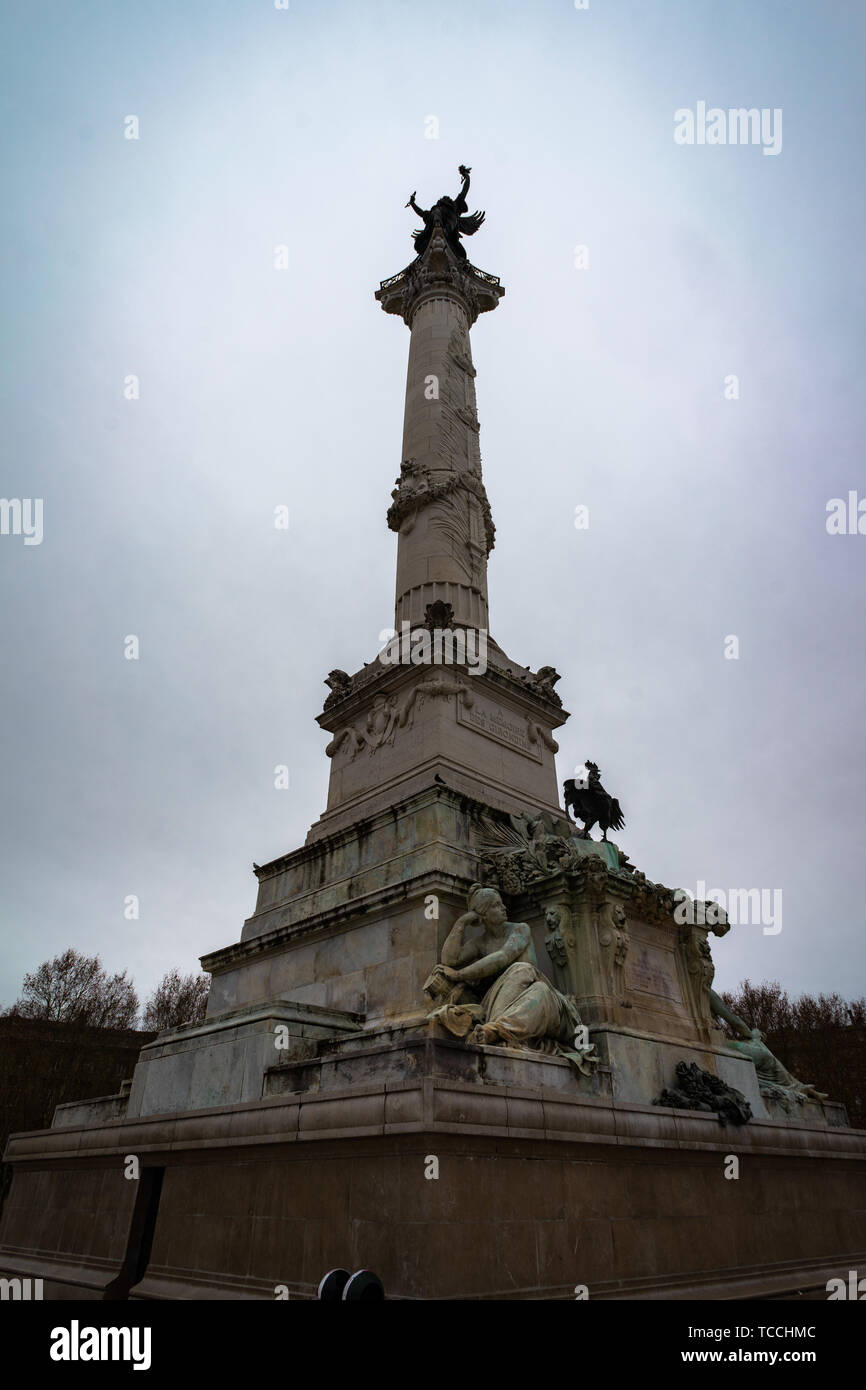 Monument aux Girondins in Bordeaux, France Stock Photo - Alamy