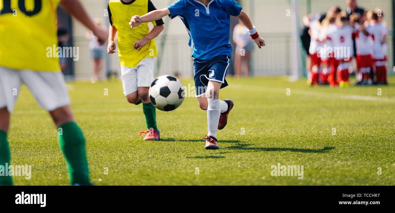 Children Playing Soccer Game During Primary School Soccer Tournament ...