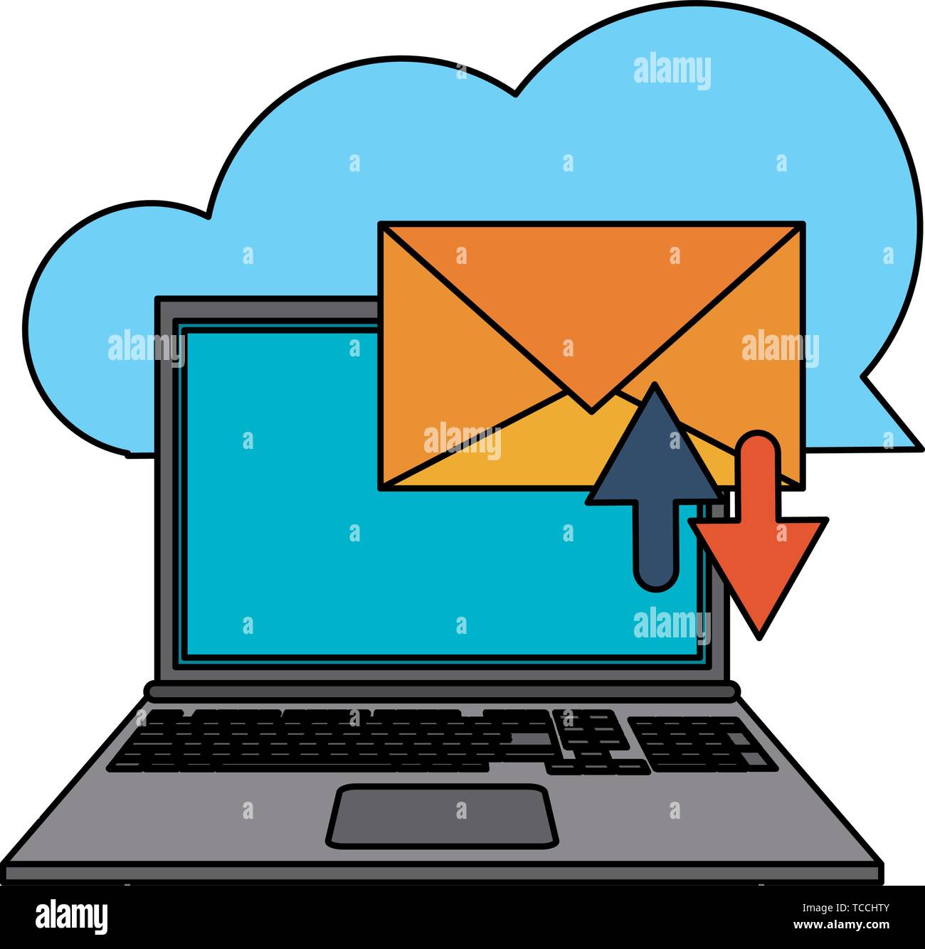 Cloud computing and technology symbols Stock Vector Image & Art - Alamy