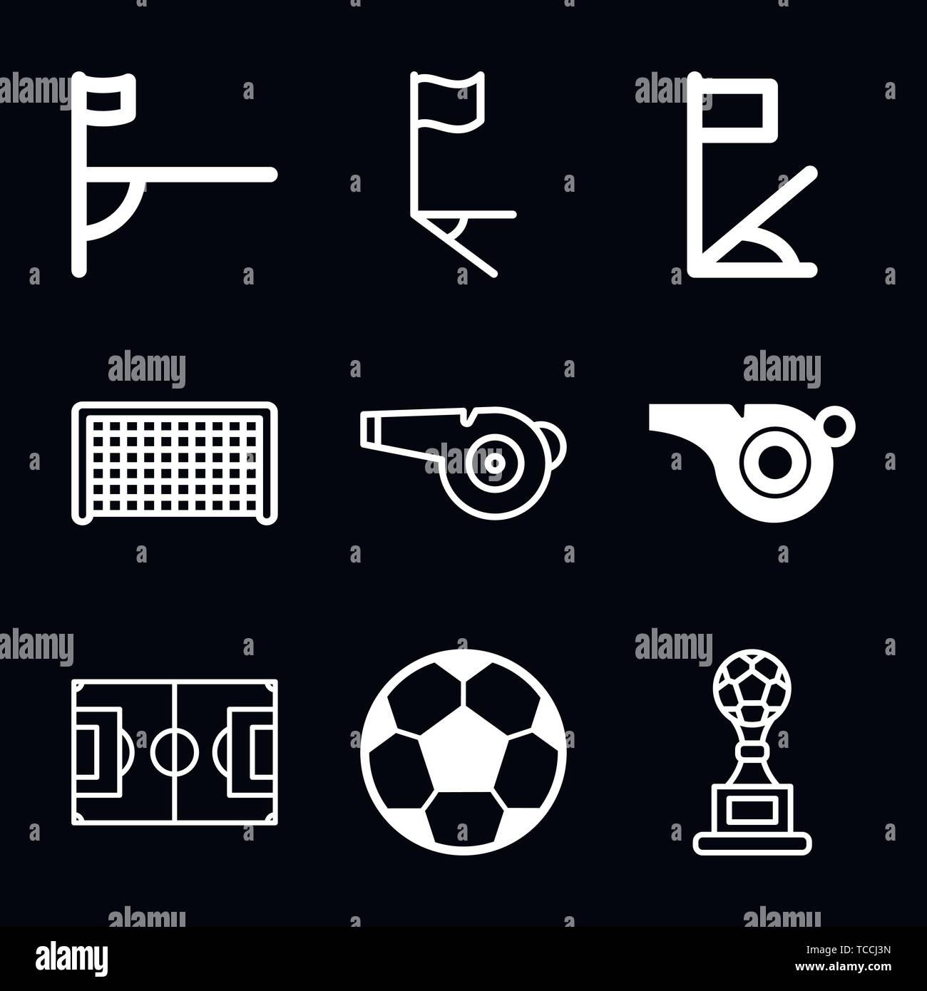 Soccer icon logo, illustration, vector sign symbol for design Stock ...