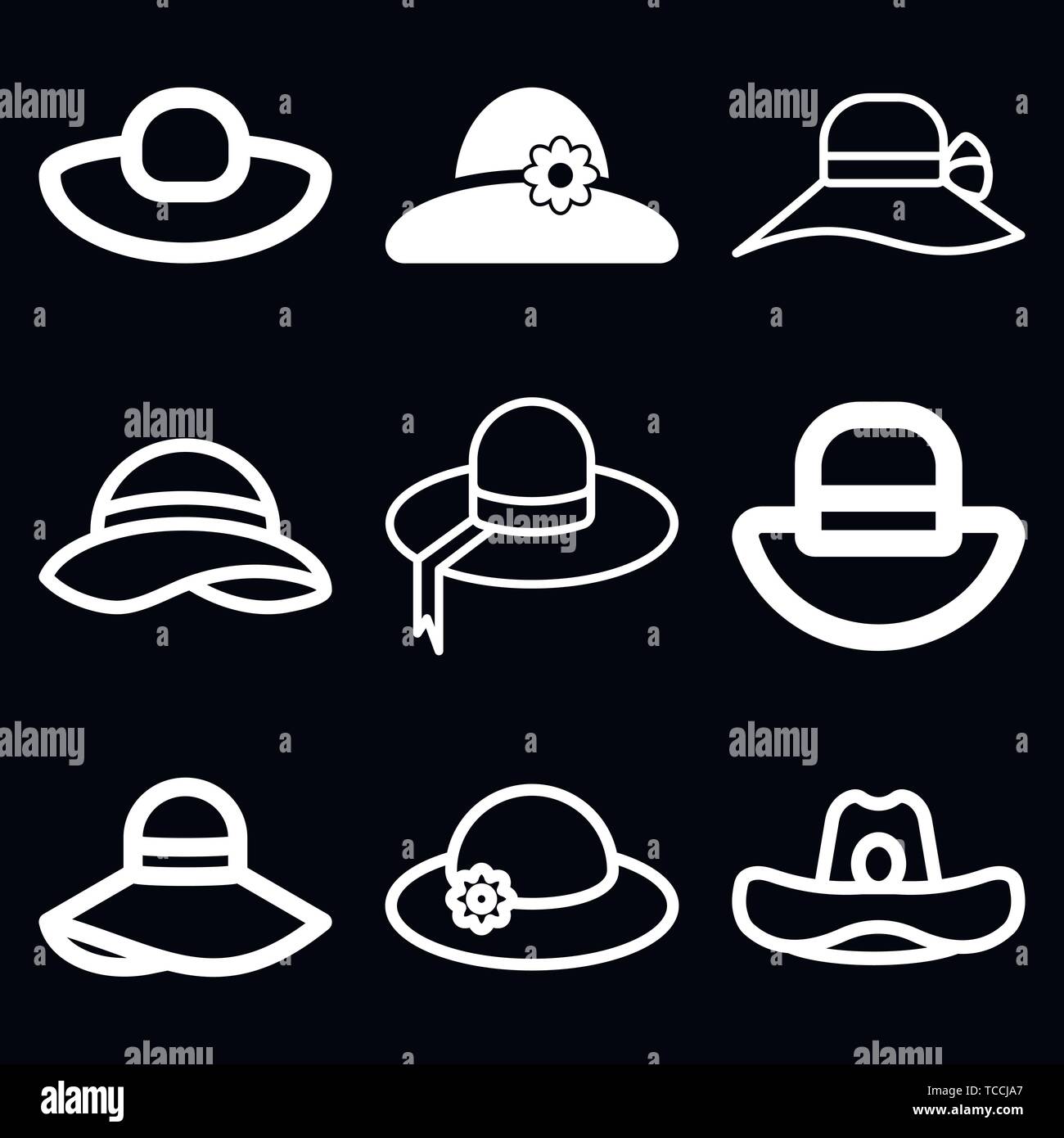 Hat icon logo, vector sign symbol for design Stock Vector Image & Art ...