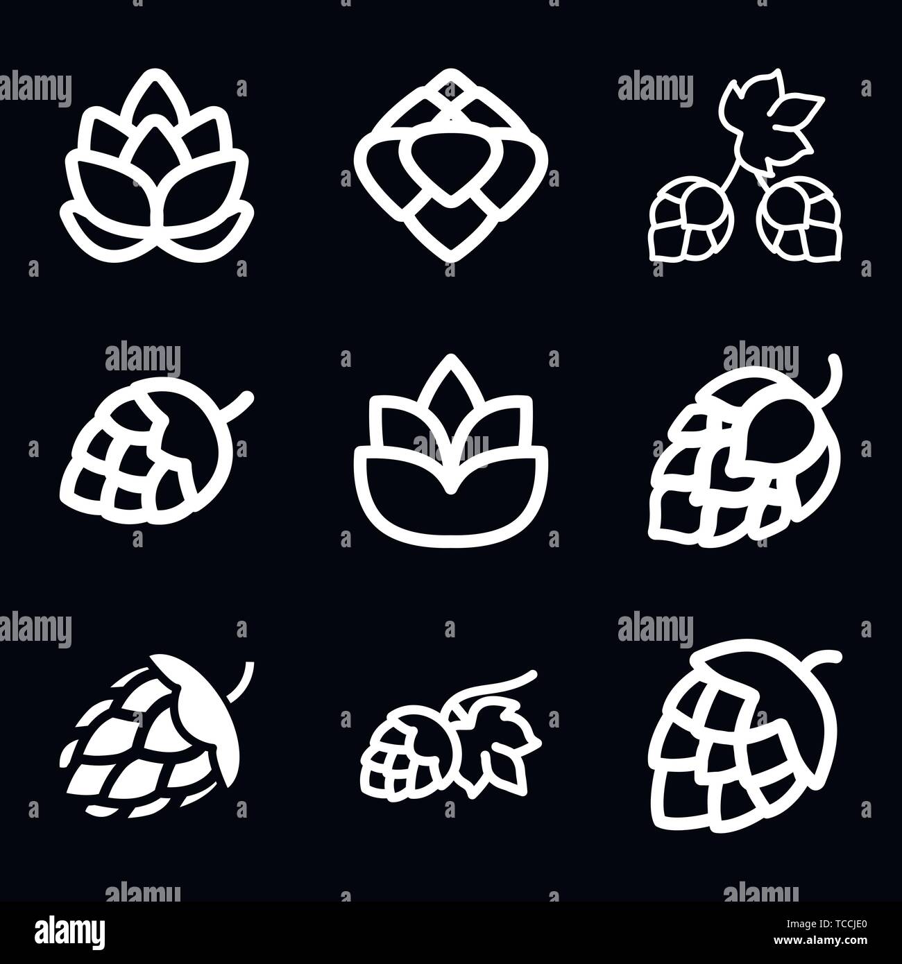 Hop icon logo, vector sign symbol for design Stock Vector Image & Art ...