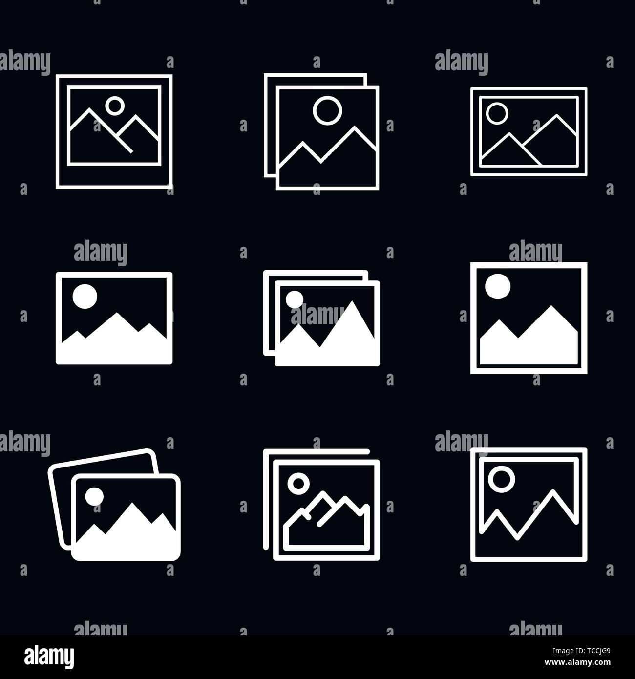 Image icon logo, vector sign symbol for design Stock Vector Image & Art ...