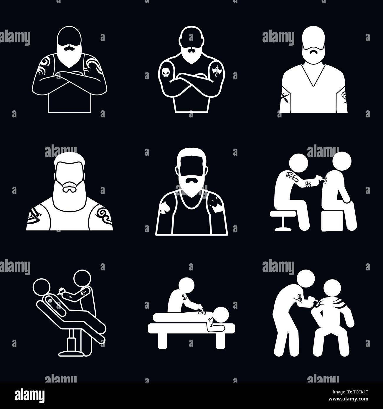 Body tattoo icon logo, vector sign symbol for design Stock Vector Image ...