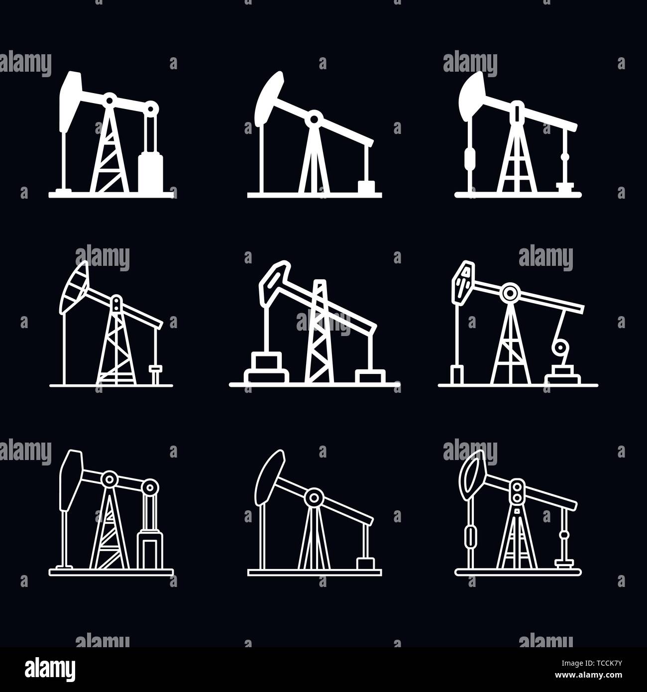 Oil pump icon logo, vector sign symbol for design Stock Vector Image ...