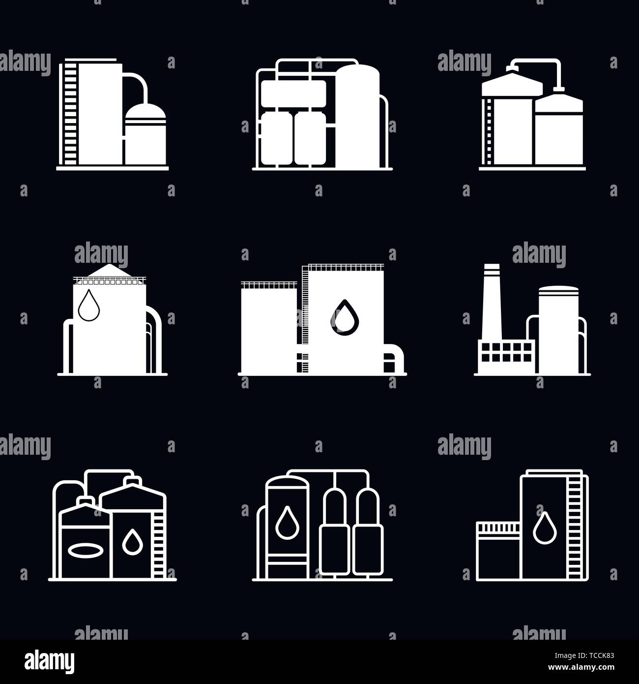 Oil storage tank icon logo, vector sign symbol for design Stock Vector ...