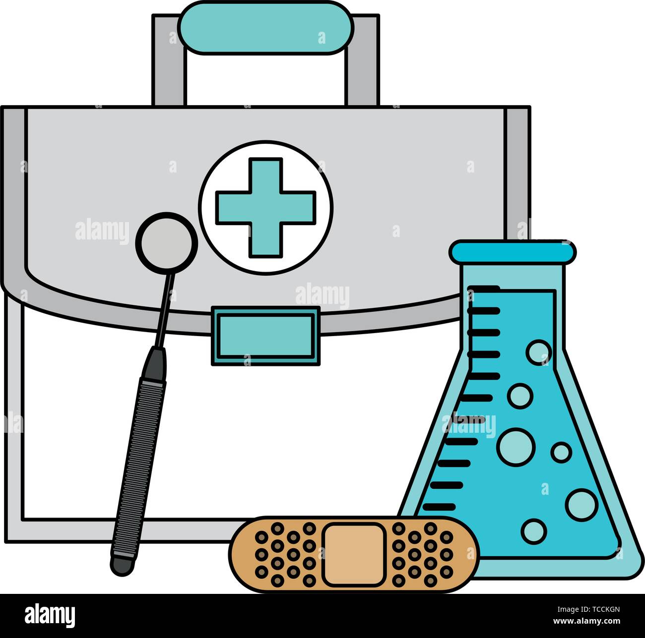 Medical healthcare supplies cartoons isolated Stock Vector Image & Art ...